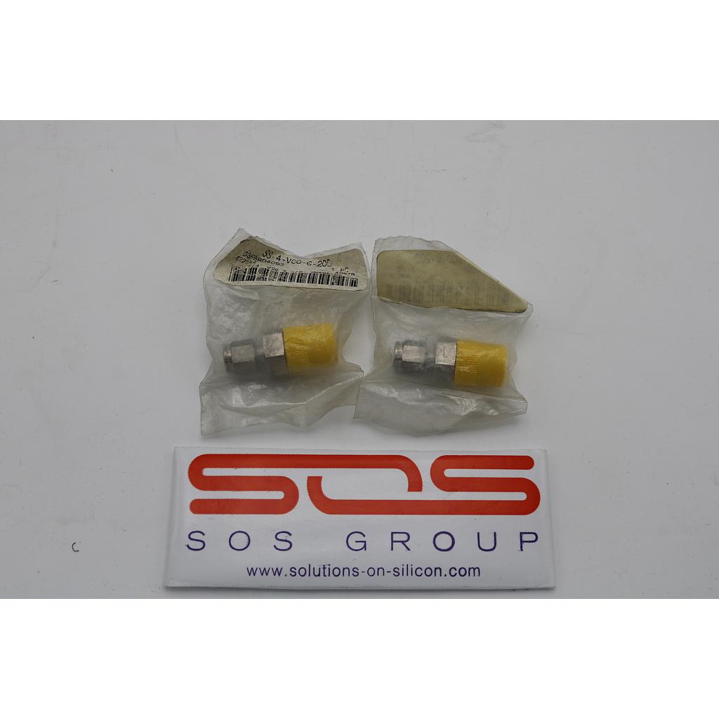 316 Stainless Steel VCO O-Ring Face Seal Fitting, Swagelok Tube Fitting ...