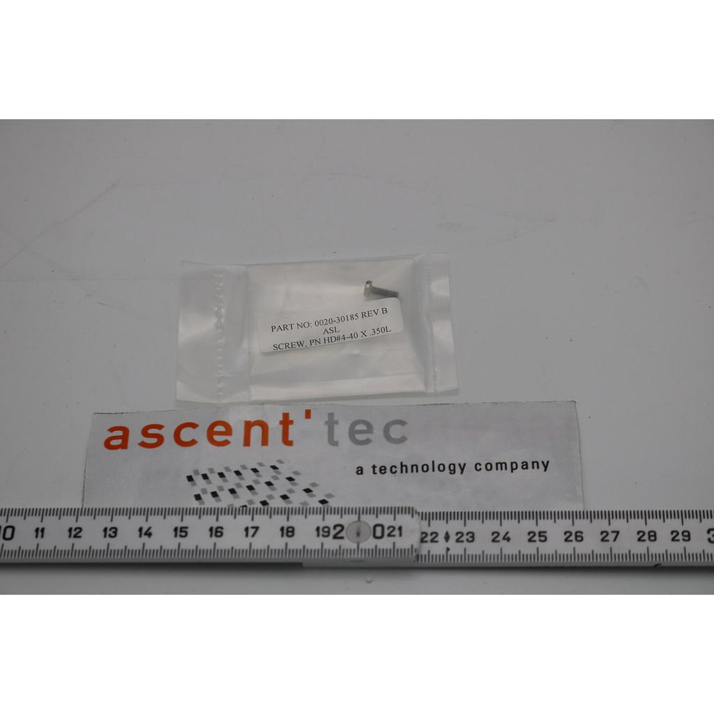 Screw, PN HD 4-40 X .350 L AL Anod., Rev.B, lot of 8- SOS Ascent'tec