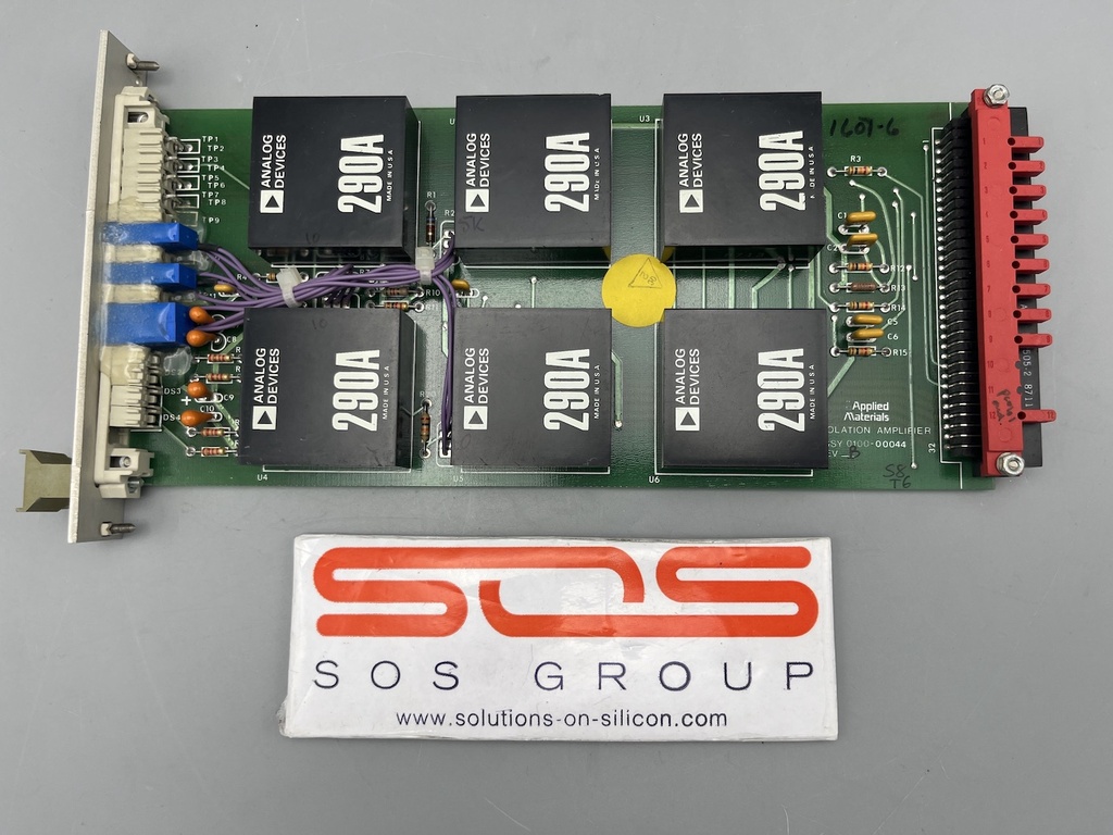 APPLIED MATERIALS 0100-00044 PCB ISOLATION AMPLIFIER P5000- SOS Ascent'tec