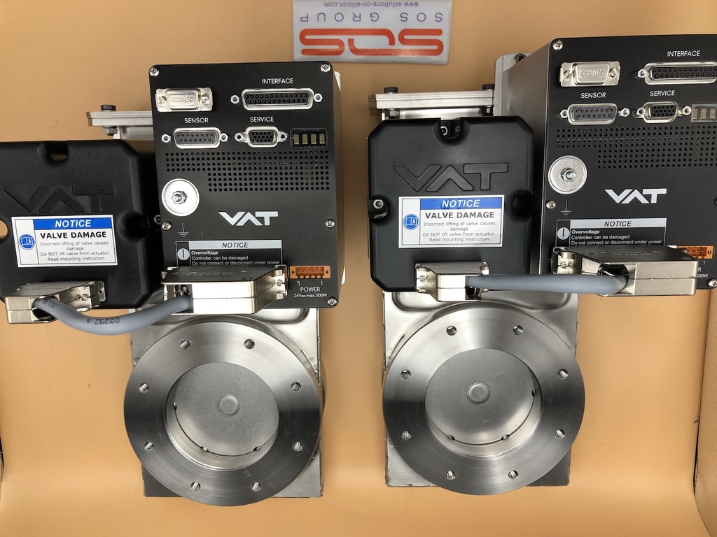 VAT Series 64.2 HV Control Gate Valve DN 100 (4") with RS485 interface ...