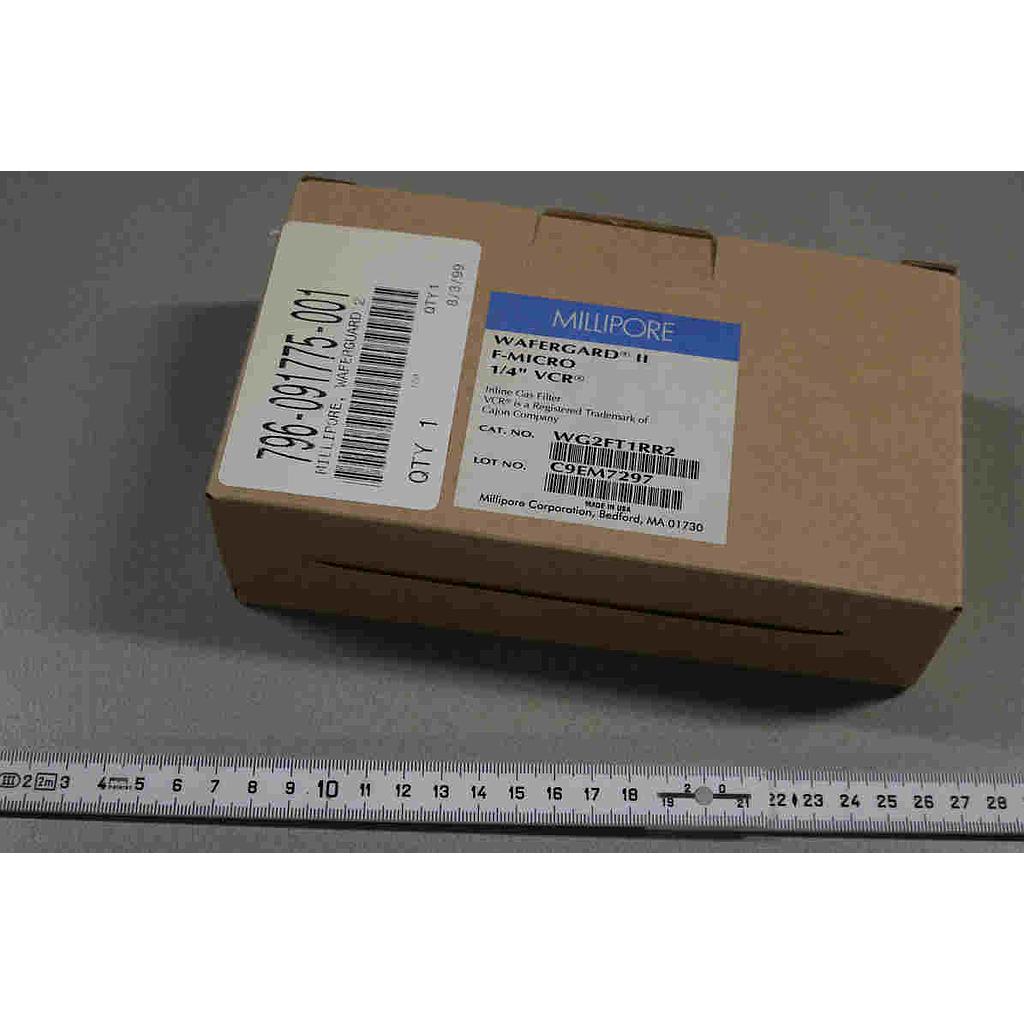 Millipore WG2FT1RR2, Wafergard II F-Micro 1/4" VCR Inline Gas Filter- SOS Ascent'tec